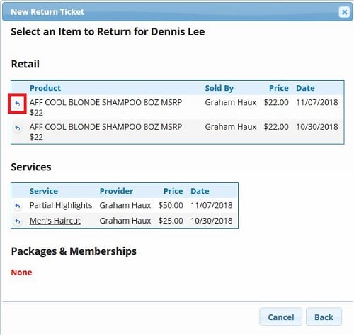 Return Transaction w/ Video